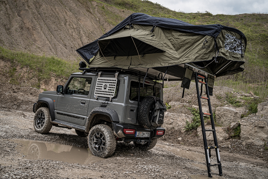 Arcta Viator Pro Dachzelt: Jimny als Microcamper - melivince